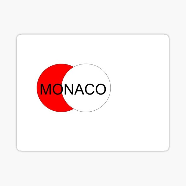 "MONACO" Sticker for Sale by LEOLUCKY | Redbubble