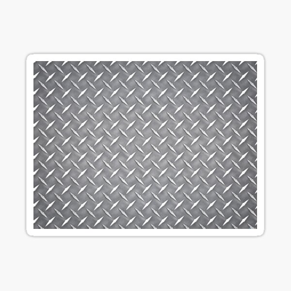 "Diamond Plate" Sticker by Robjohnsilvers | Redbubble