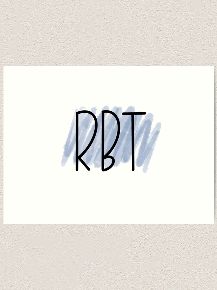 "RBT watercolor print, RBT watercolor print, behavior therapist sticker ...
