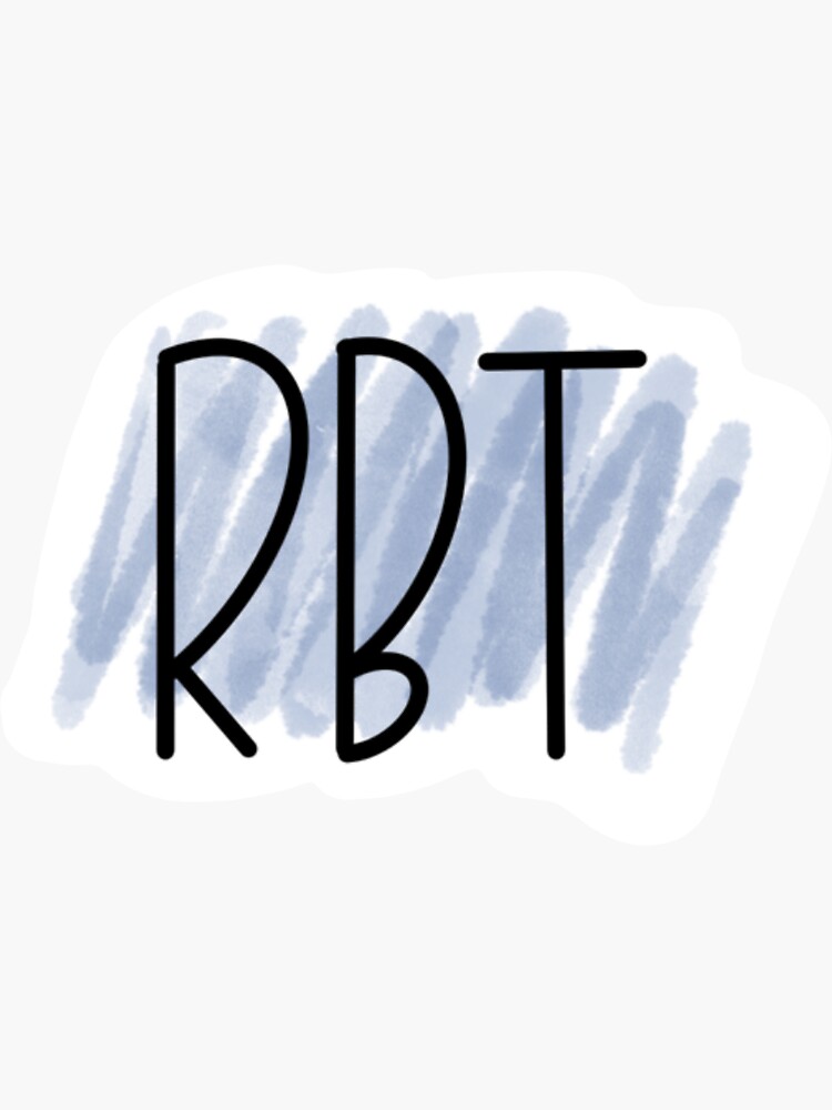 "RBT watercolor print, RBT watercolor print, behavior therapist sticker ...