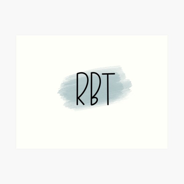 "RBT watercolor print, RBT watercolor print, behavior therapist sticker ...