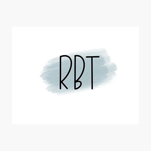 "RBT watercolor print, RBT watercolor print, behavior therapist sticker ...