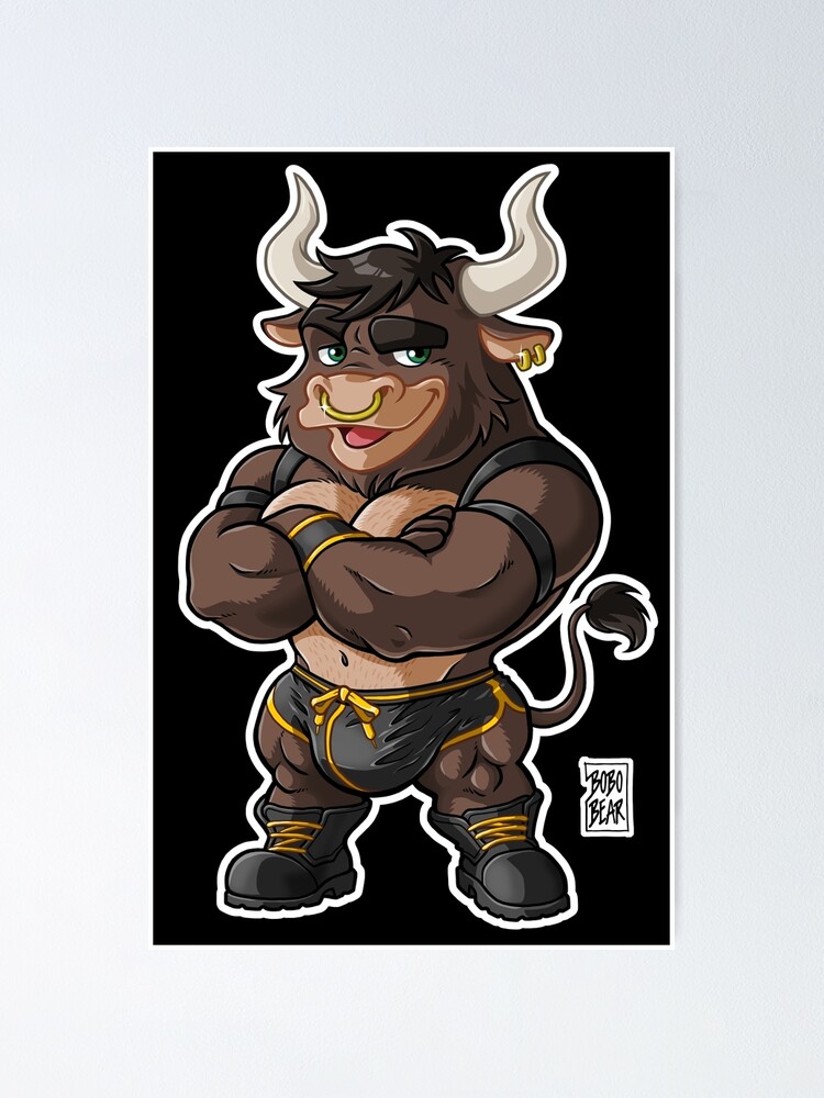 "BEEFY BULL (YELLOW DETAILS) - BEARZOO SERIES" Poster for Sale by ...