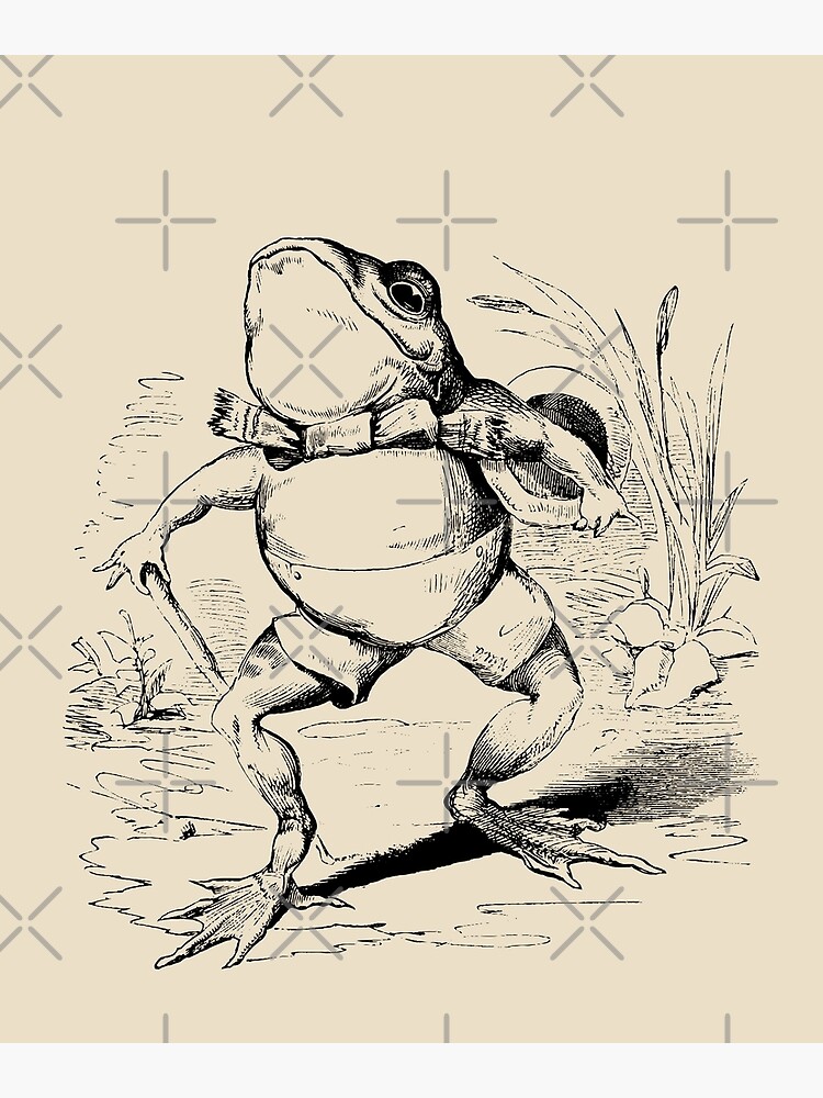 "Cottagecore Frog Gentleman With Bowtie - Vintage Aesthetic Toad ...