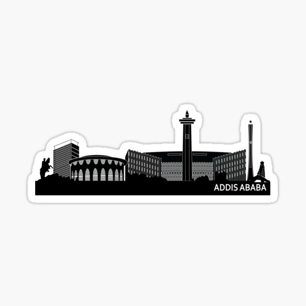 "Addis Ababa" Sticker for Sale by Yeruk | Redbubble
