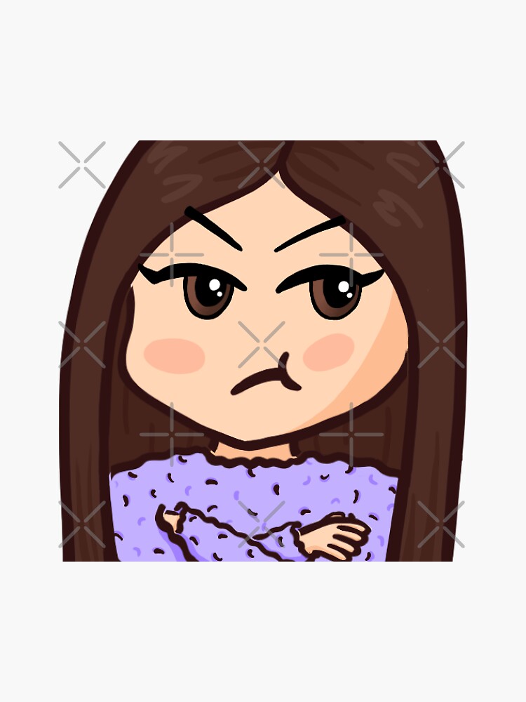 "Pout" Sticker for Sale by Broddan1 | Redbubble