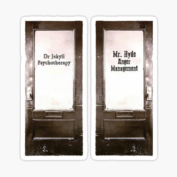"Dr Jekyll and Mr Hyde " Sticker for Sale by 300Spikes | Redbubble
