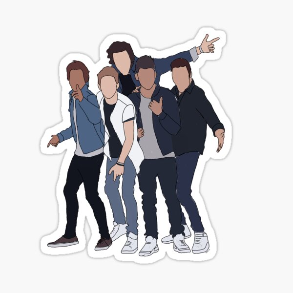 "One Direction" Sticker by Teen24 | Redbubble