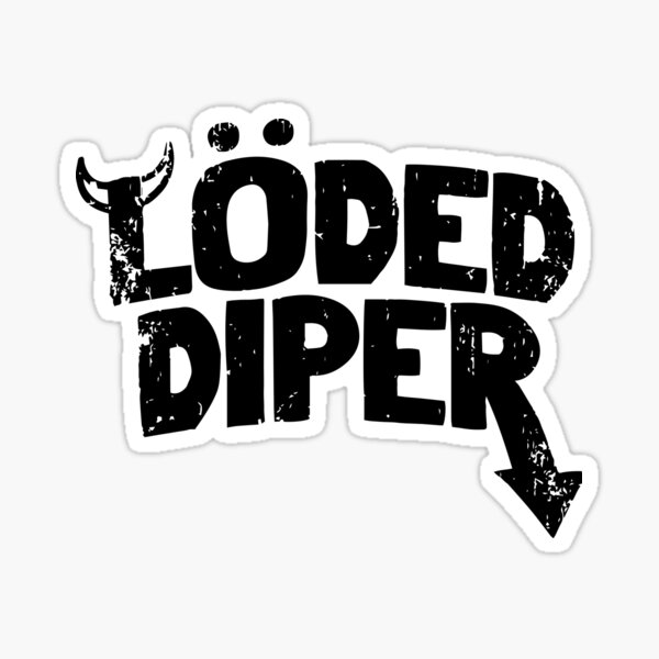 Loded Diper Exploded Diper Stickers | Redbubble