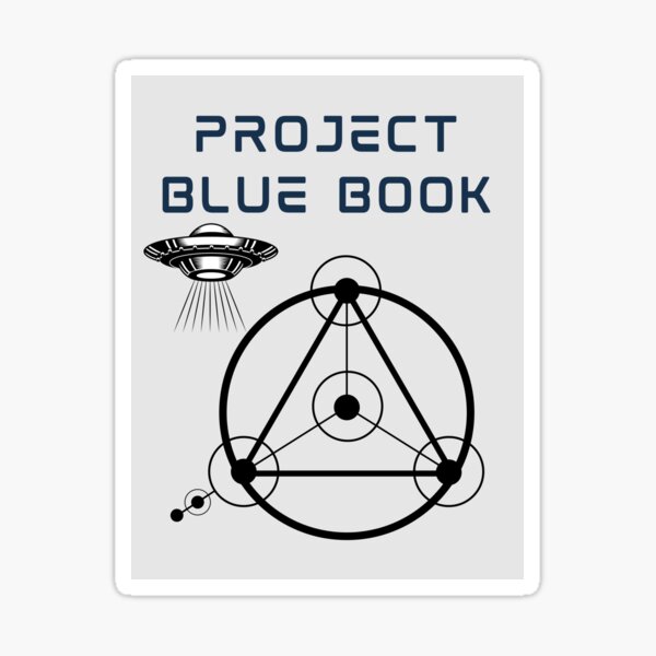 "Project BLUE BOOK" Sticker by albix81 | Redbubble