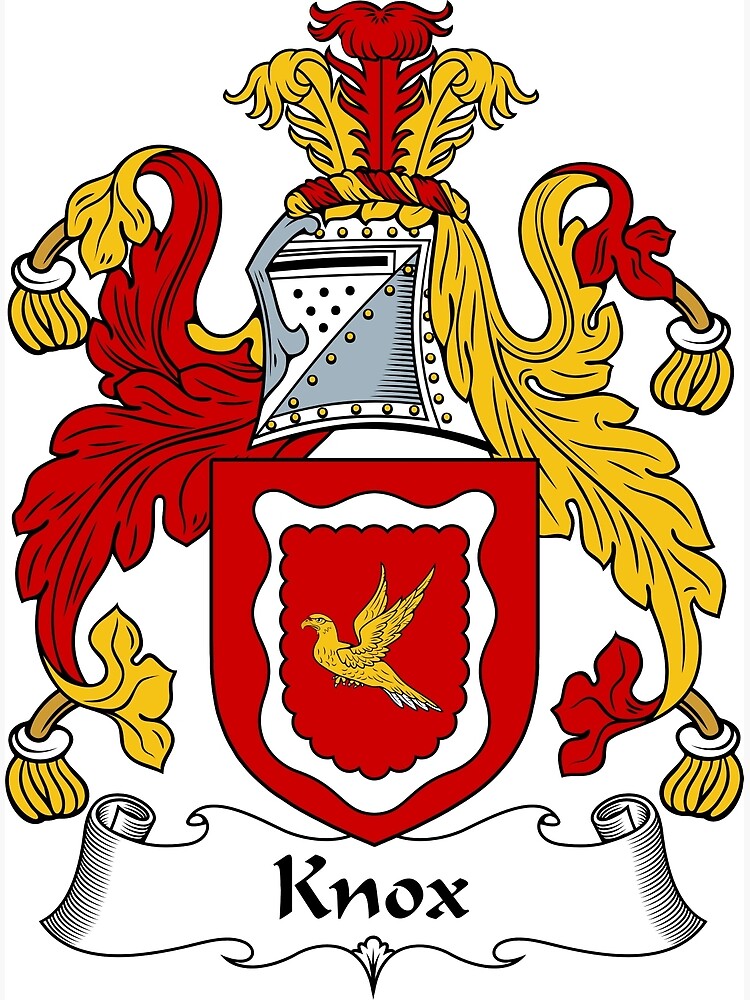 "Knox Coat of Arms / Knox Family Crest" Metal Print by ScotlandForever ...