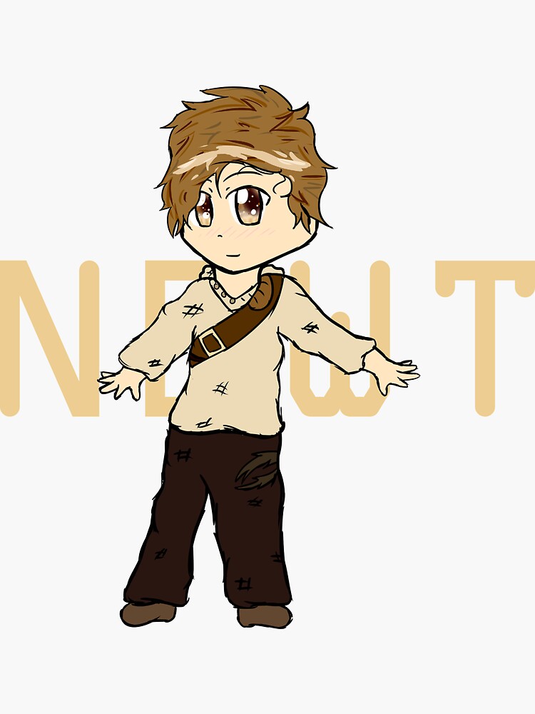 "Chibi Newt - The Maze Runner" Sticker for Sale by ohshoot | Redbubble