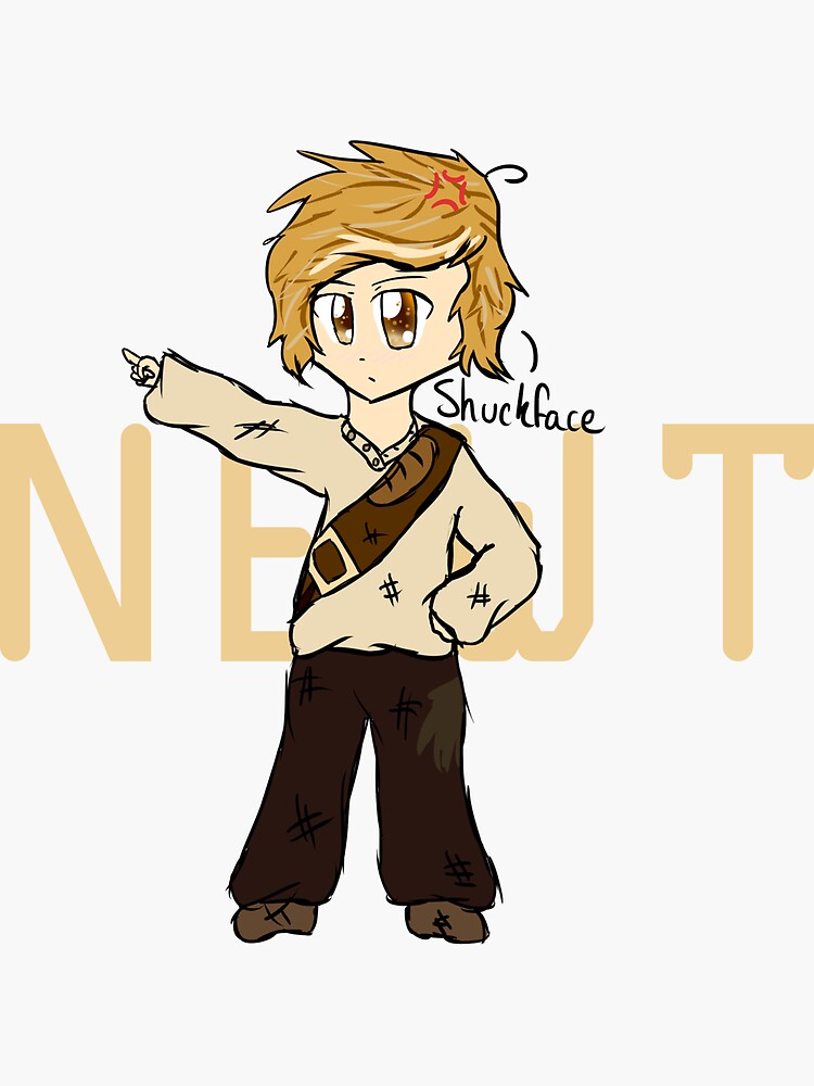 "Chibi Newt (Book Edition) - The Maze Runner" Sticker for Sale by ...