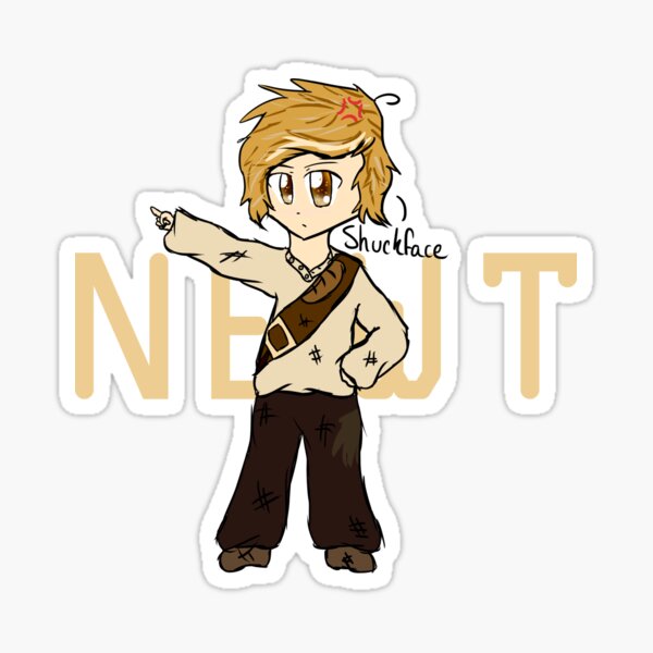 "Chibi Newt (Book Edition) - The Maze Runner" Sticker for Sale by ...