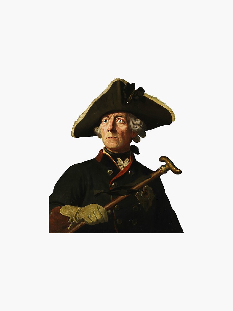 "Frederick the Great" Sticker for Sale by History Merch | Redbubble