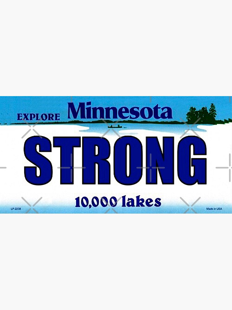 "Minnesota Strong Against Covid19 " Sticker for Sale by excalibur1365 ...