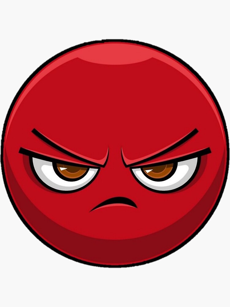 "Emoji Whatsapp Angry Red" Sticker for Sale by lamorenh | Redbubble