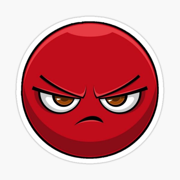 "Emoji Whatsapp Angry Red" Sticker for Sale by lamorenh | Redbubble