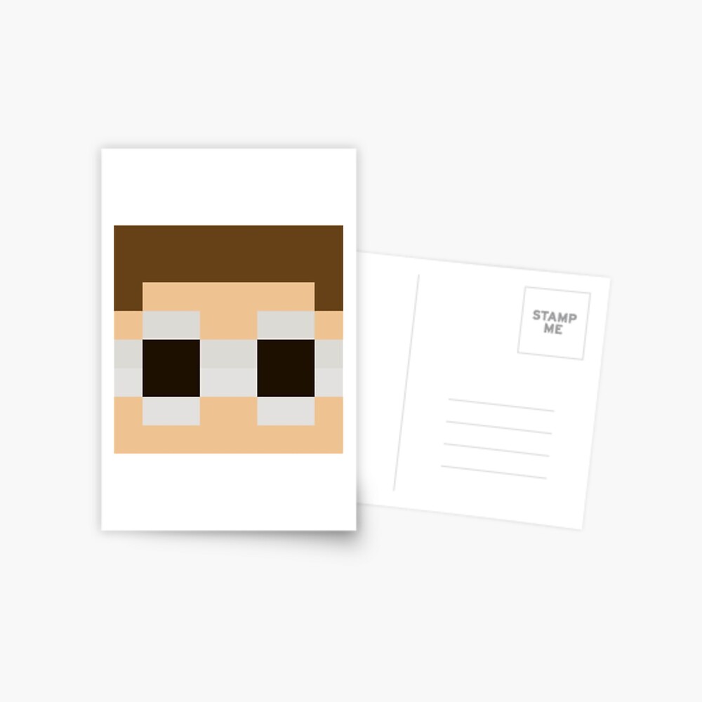"GeorgeNotFound Minecraft Face Sticker " Postcard for Sale by halle-bug ...