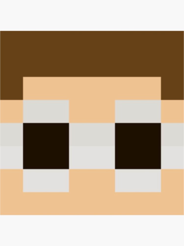 "GeorgeNotFound Minecraft Face Sticker " Sticker for Sale by halle-bug ...