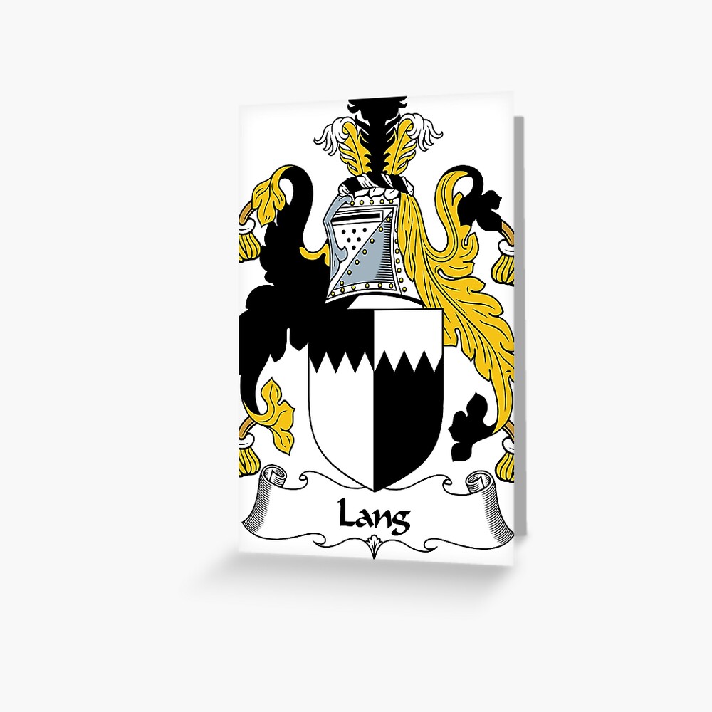 "Lang Coat of Arms / Lang Family Crest" Greeting Card by ...