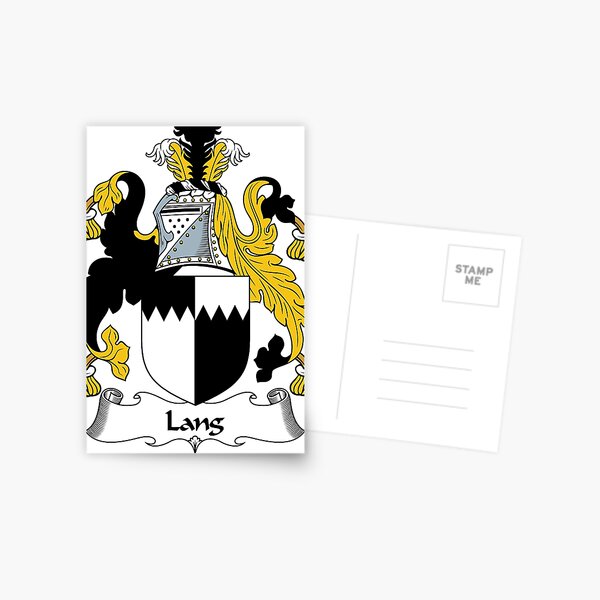 "Lang Coat of Arms / Lang Family Crest" Postcard for Sale by ...