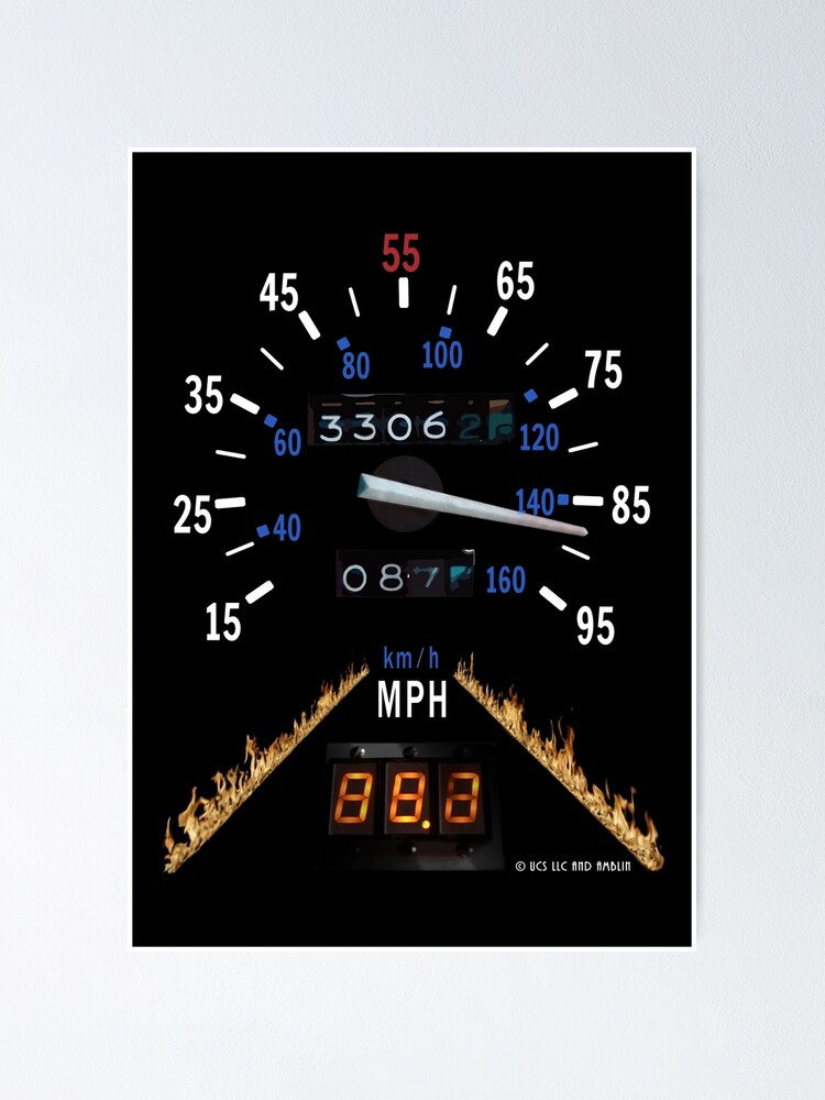 "BACK TO THE FUTURE 88 MPH" Poster for Sale by KoolDsigns-FLIX | Redbubble