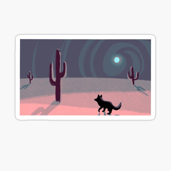 "Pink Desert Fox" Sticker for Sale by jastinamor | Redbubble