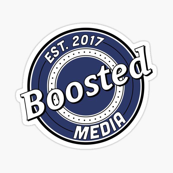 "Boosted Media Logo" Sticker for Sale by BoostedMedia | Redbubble