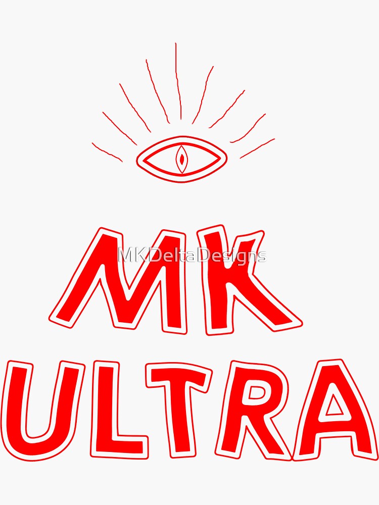 "MK ULTRA" Sticker for Sale by MKDeltaDesigns | Redbubble