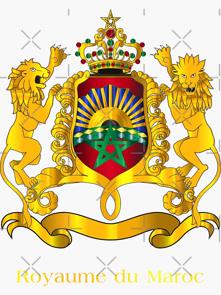 "Royaume du MAROC! Original golden style, المملكة المغربية " Sticker ...