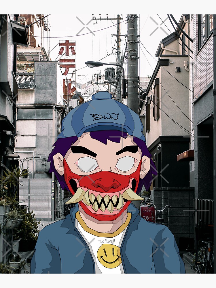 "oni kid" Sticker by ronlibosada | Redbubble