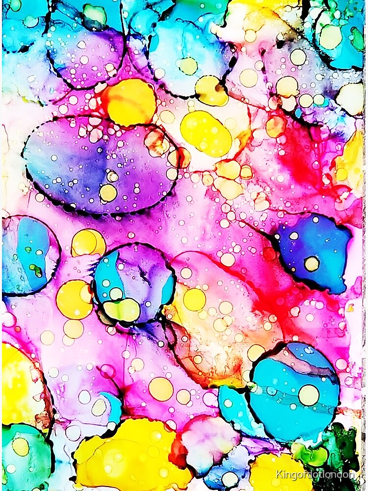 "Colour blobs abstract. Print and Fabric" Poster for Sale by ...