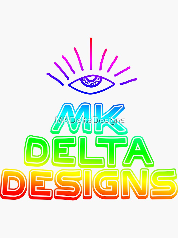 "MK DELTA" Sticker by MKDeltaDesigns | Redbubble