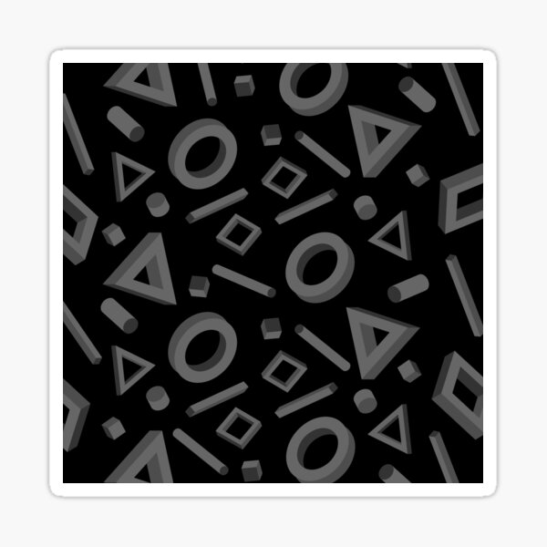 "3D abstract renderings of geometric shapes" Sticker by lemidesign ...