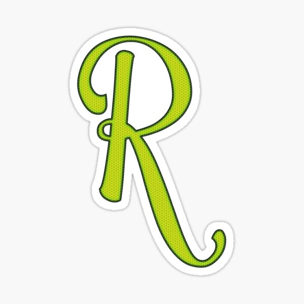 "Letter R" Sticker for Sale by kimberpix | Redbubble