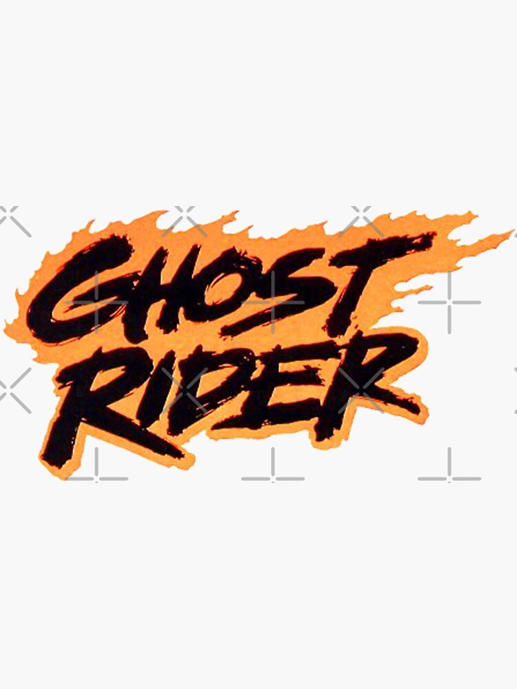 "Ghost Rider - Classic Title - Clean" Sticker for Sale by garudoh ...