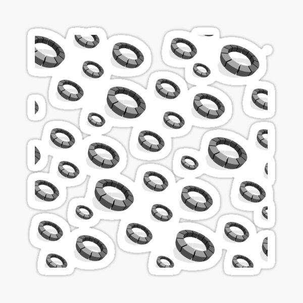 "3D abstract renderings of geometric shapes" Sticker for Sale by ...