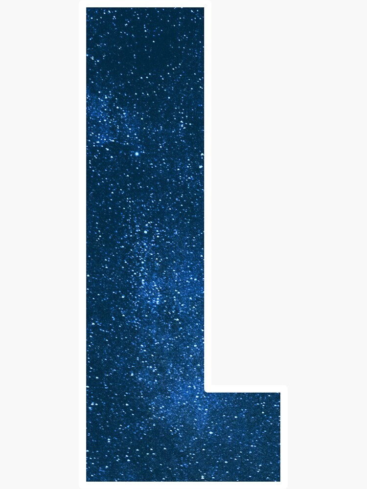 "Letter L - Stars in the Sky Monogram Art" Sticker for Sale by dylanxh ...