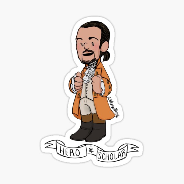"Hero and a Scholar" Sticker for Sale by ashleyrguillory | Redbubble