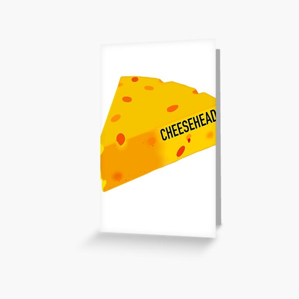"Cheesehead Digital Art for the Green Bay Packers" Greeting Card for ...
