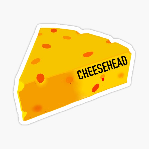 "Cheesehead Digital Art for the Green Bay Packers" Sticker by emfseal ...