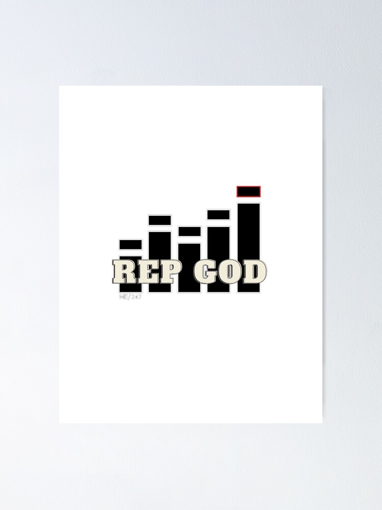 "Rep God Print" Poster by KGunz | Redbubble