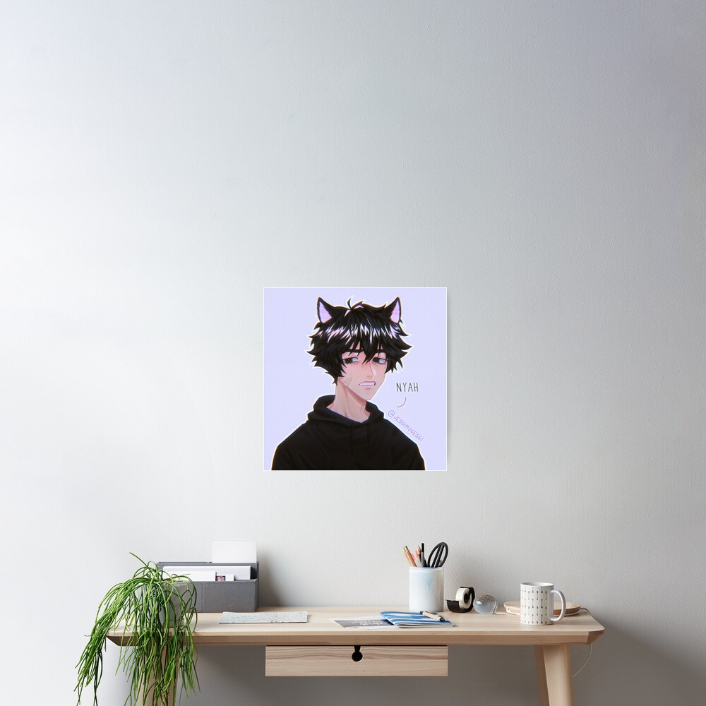 "Doomer Catboy" Poster for Sale by Jessimogessi | Redbubble