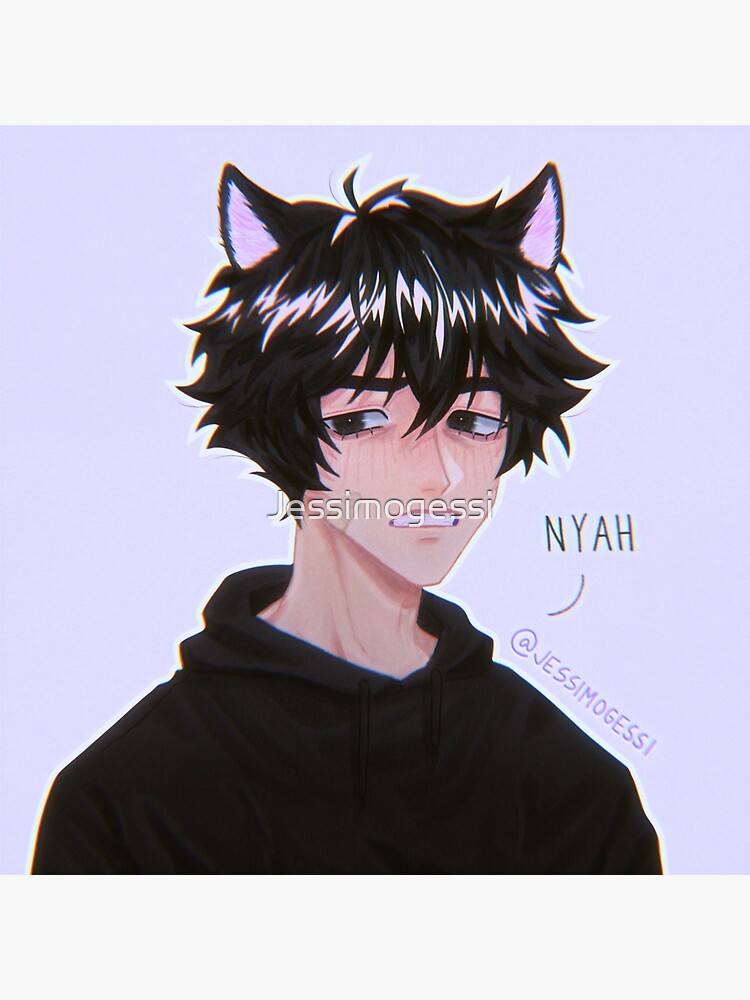 "Doomer Catboy" Poster for Sale by Jessimogessi | Redbubble