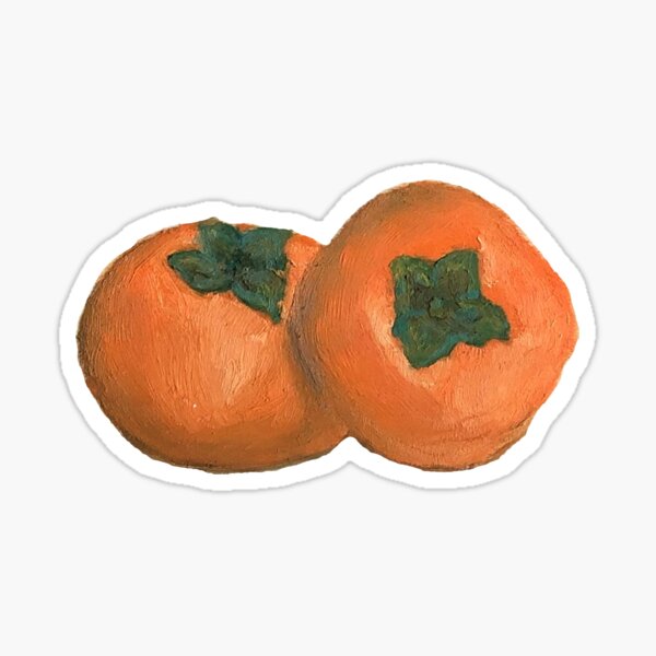 "just a couple of persimmons" Sticker for Sale by lilyisaplantt | Redbubble