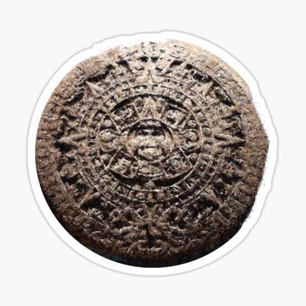 "Aztec - Stone - Antique" Sticker for Sale by DarkMina | Redbubble