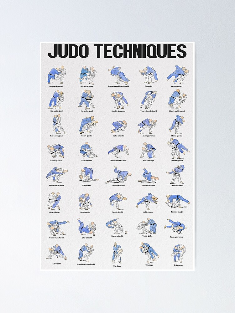 "judo techniques" Poster for Sale by Cisnerosf97 | Redbubble