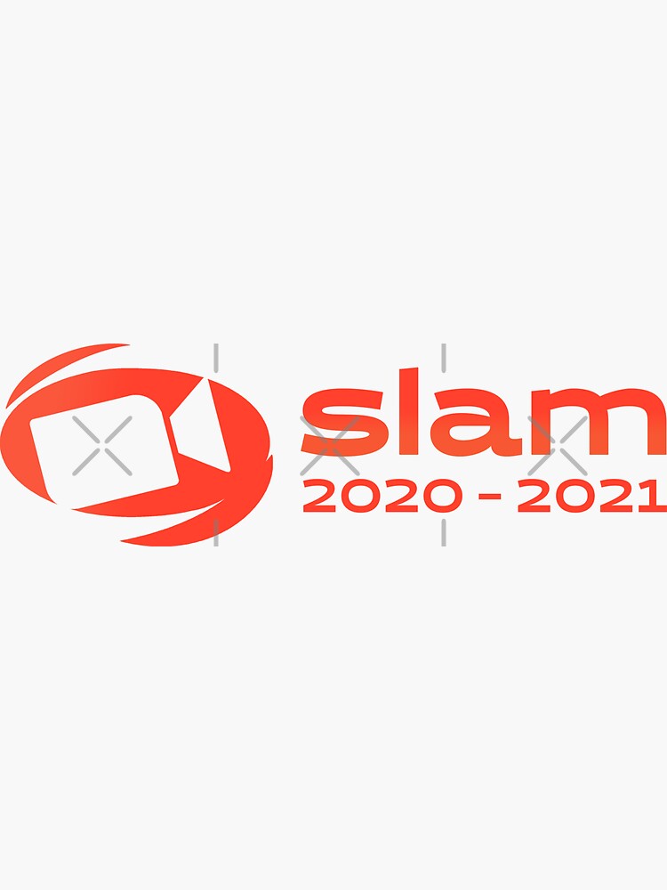 "SLAM Logo Red" Sticker for Sale by DarcyDaAquarius | Redbubble