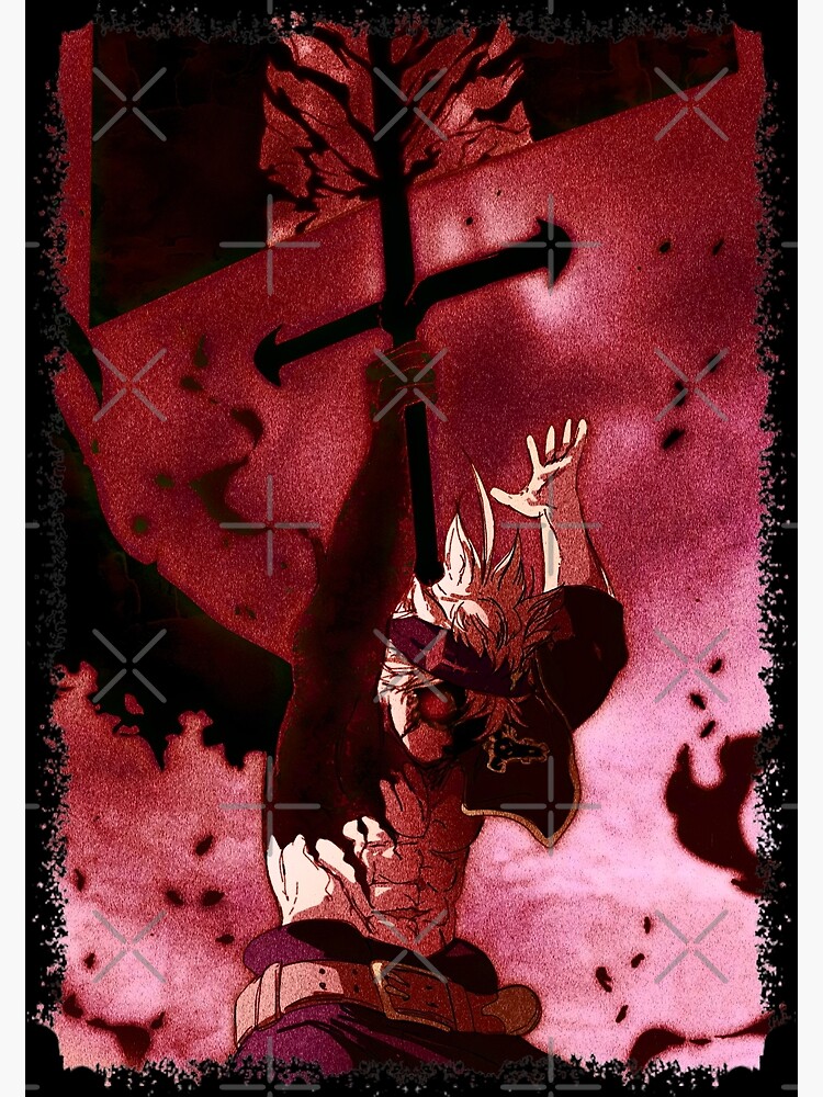 "Asta Anti Magic Sword Black Bulls" Photographic Print for Sale by ...